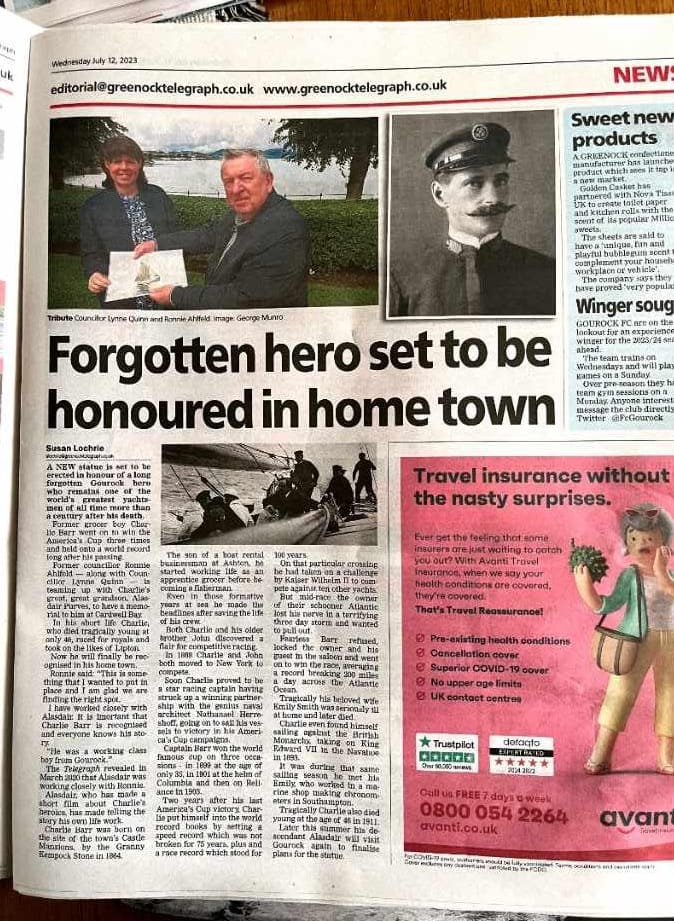 Charlie Barr Statue – Captain Charlie Barr