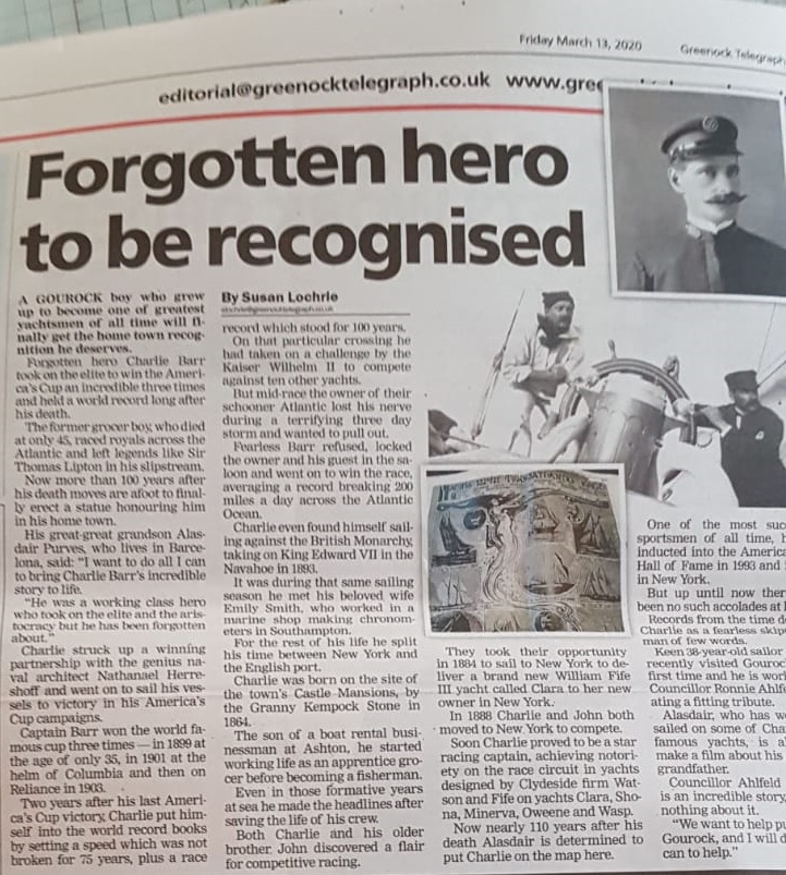 Charlie Barr Statue – Captain Charlie Barr